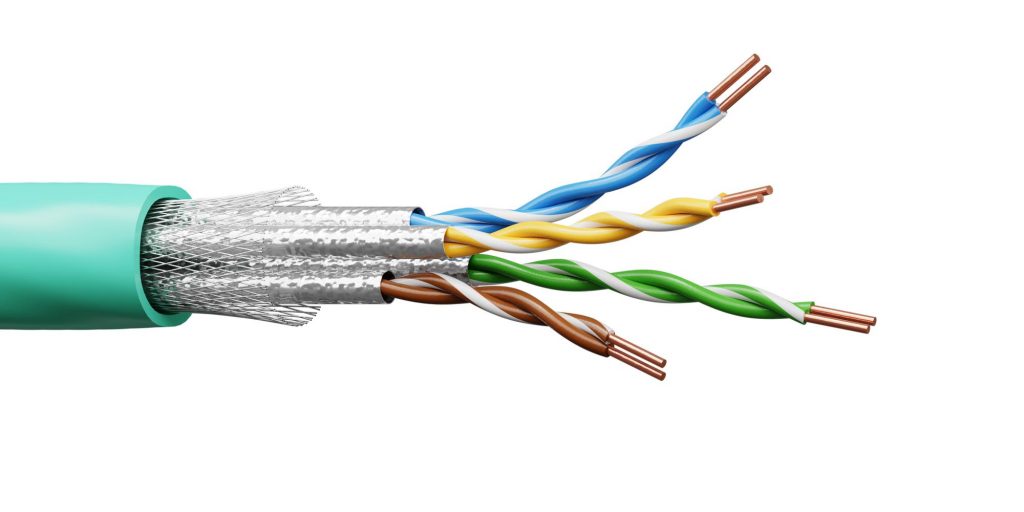 FibrainDATA Installation cable, Cat.6A, 4P, S/FTP, LSFRZH, Dca, 500m ...